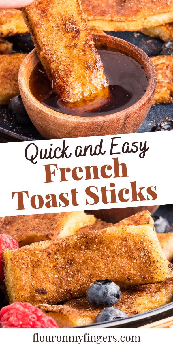 Homemade Cinnamon French Toast Sticks for Breakfast - Flour on My Fingers