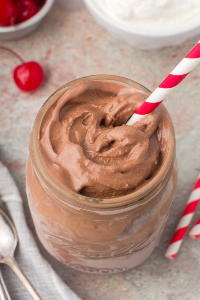 Thick and Creamy Homemade Chocolate Milkshake Recipe - Flour on My Fingers